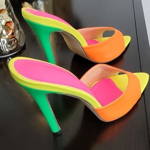 Emaysporium Collection | Shoes | Emaysporium Sexy Pointed Colorful Mule ...